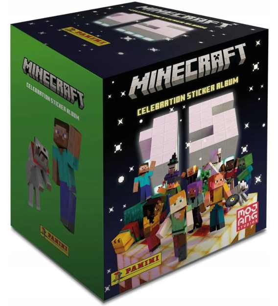 Box 36 Saszetek - Naklejki Panini Minecraft Celebration 15-lecie > Panini